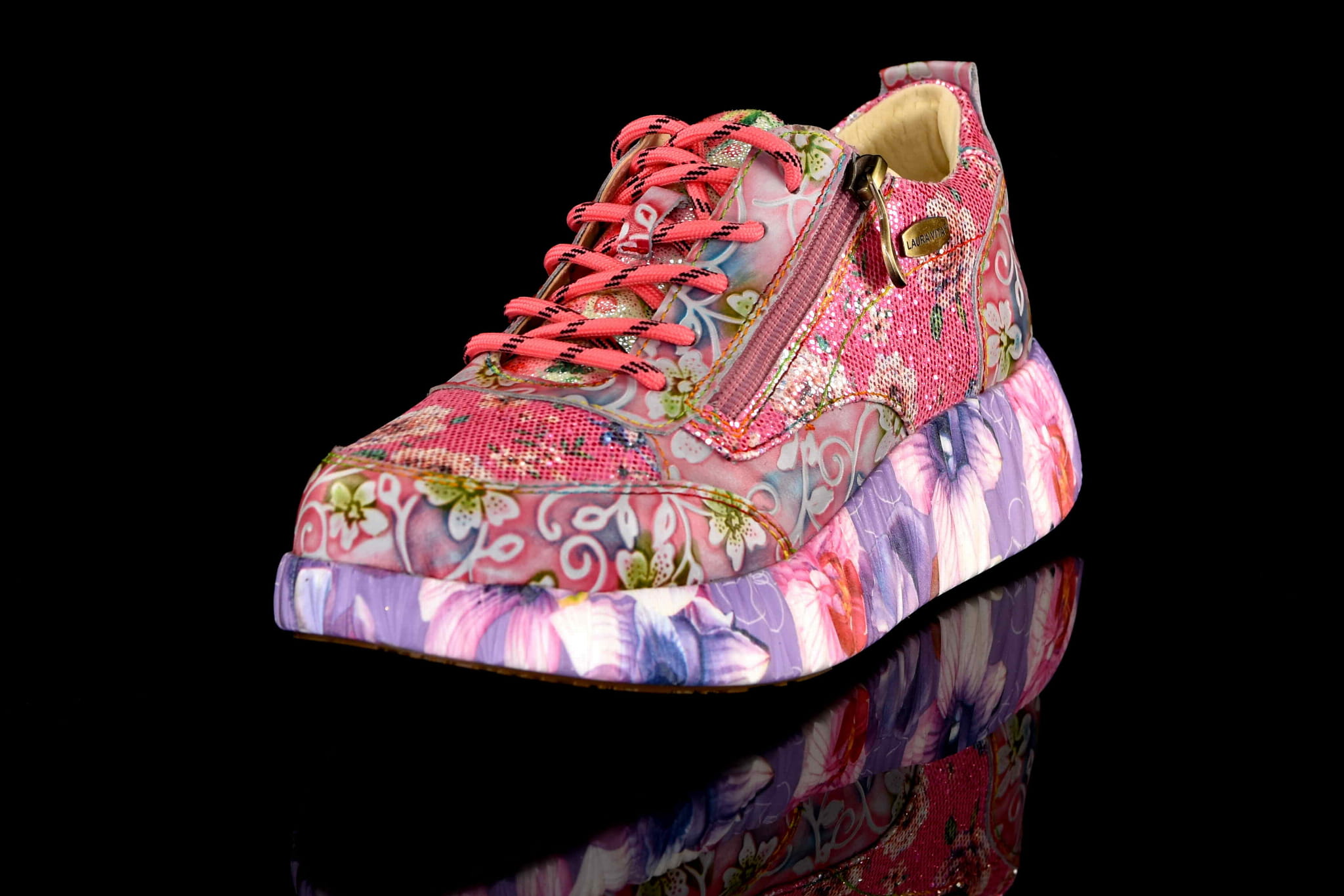 Kolorowe Sneakersy Z Suwakiem LAURA VITA Nikito 62 ROSE - Róż - Labutto ...